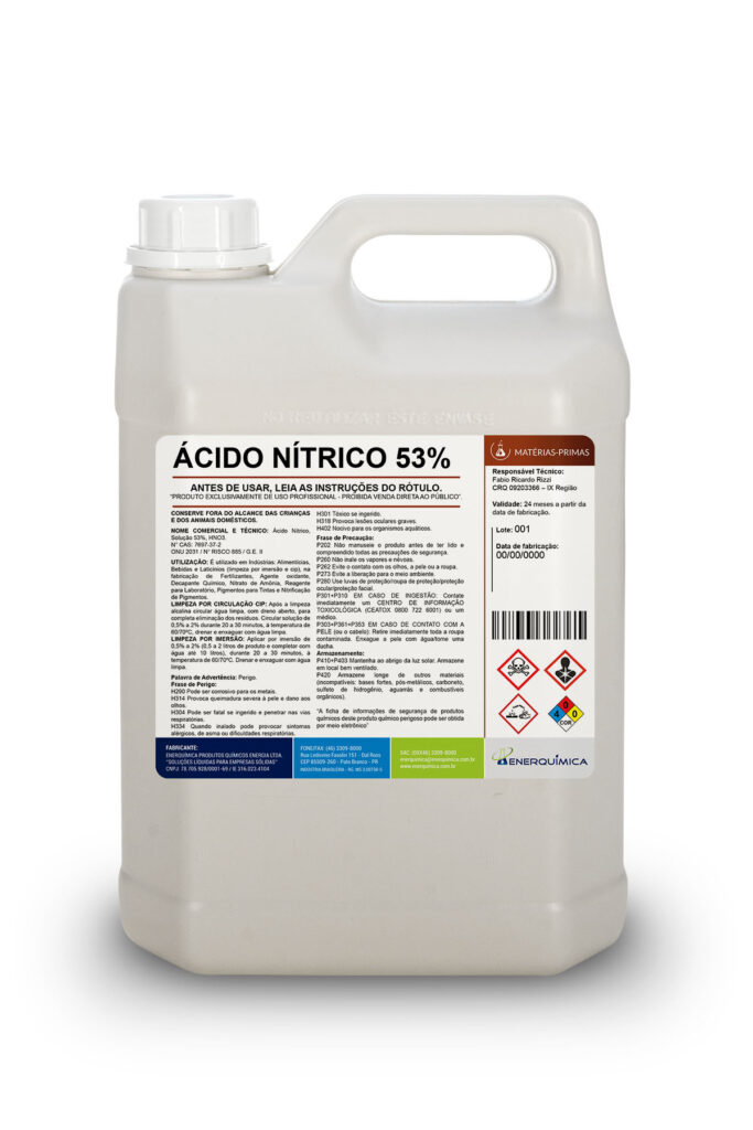 ÁCIDO NÍTRICO 53% (E) – Enerquimica