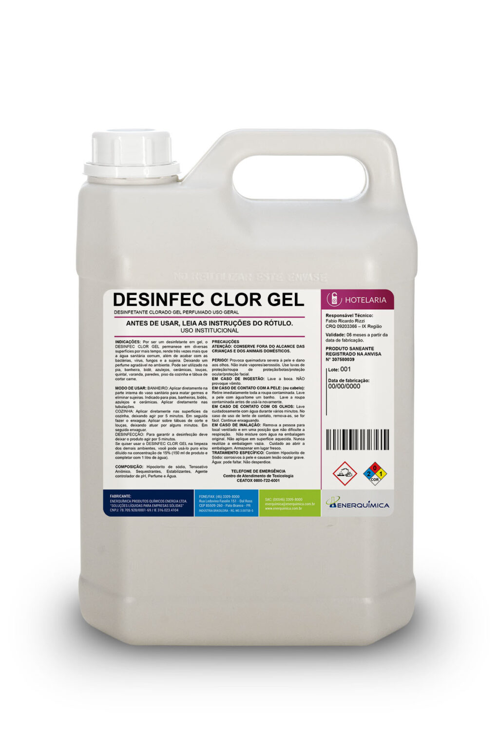DESINFEC CLOR GEL – Enerquimica